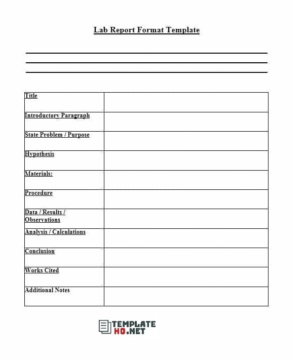 25 Valuable Lab Report Templates With 5 Key Important Components ...