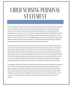 12 Complete Templates Of Nursing Personal Statement For A Job And Tips ...